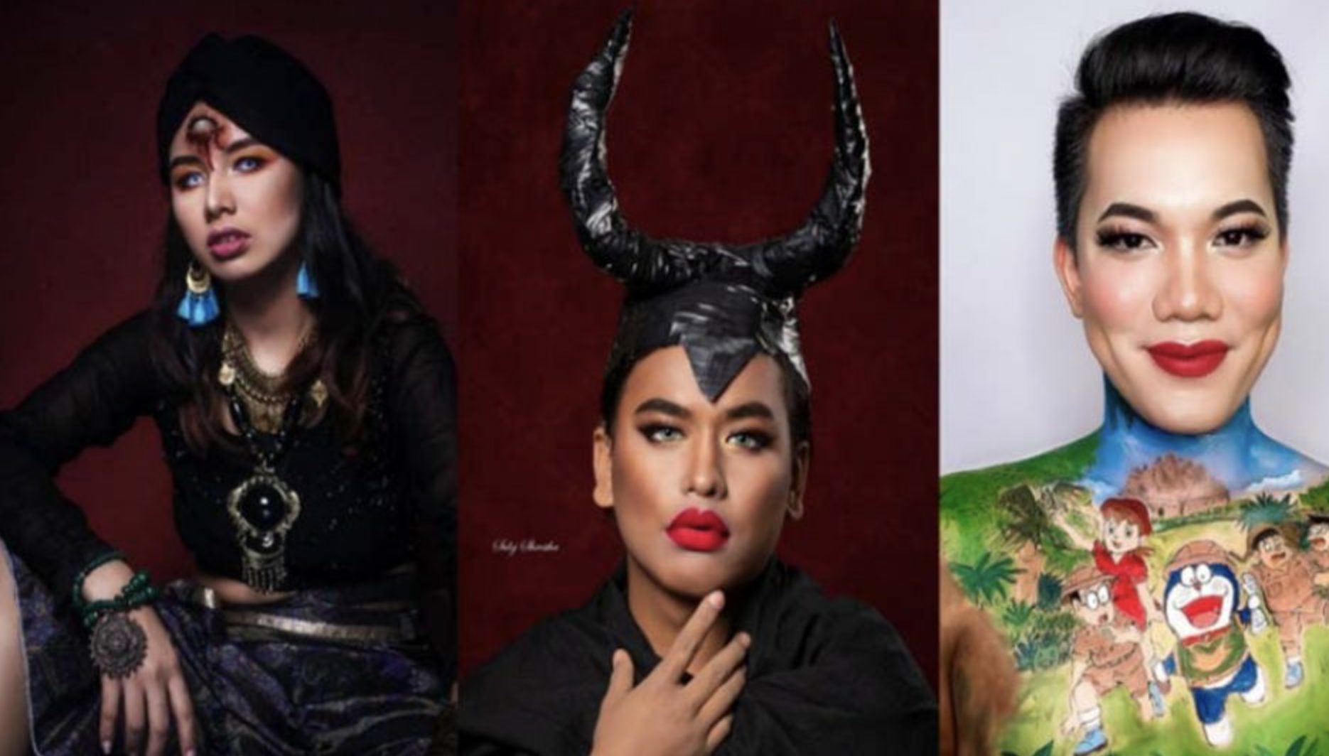 Pushing the boundaries of conventional glamorous makeup in Nepal Label ...
