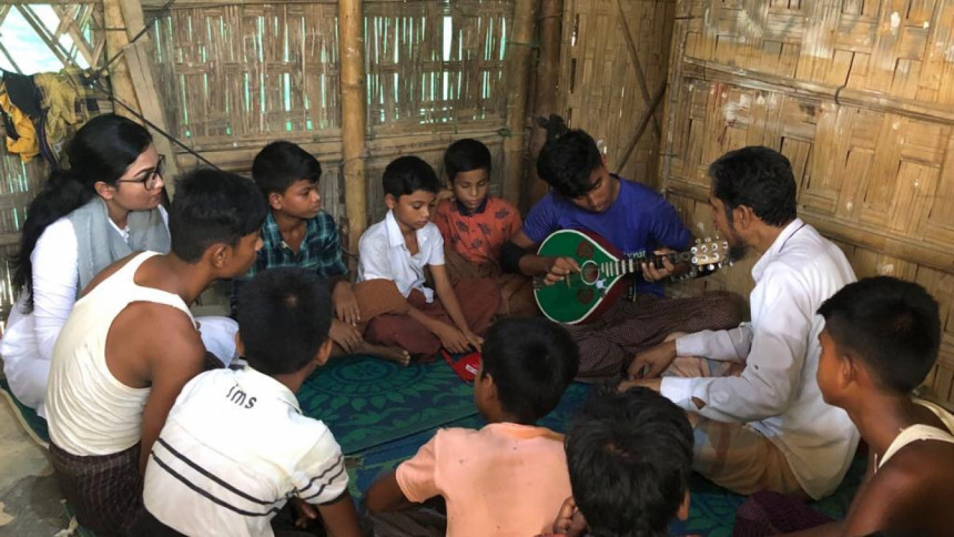 Music as a panacea for pain in Rohingya refugee camps - Asia News ...