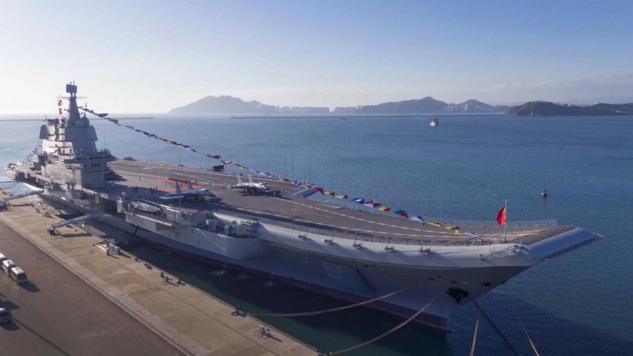 China's CNS Shandong aircraft carrier participates in military ...