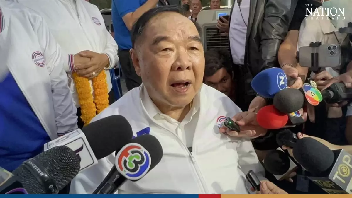 'I am not a coup leader': General Prawit hits back at Pheu Thai ...