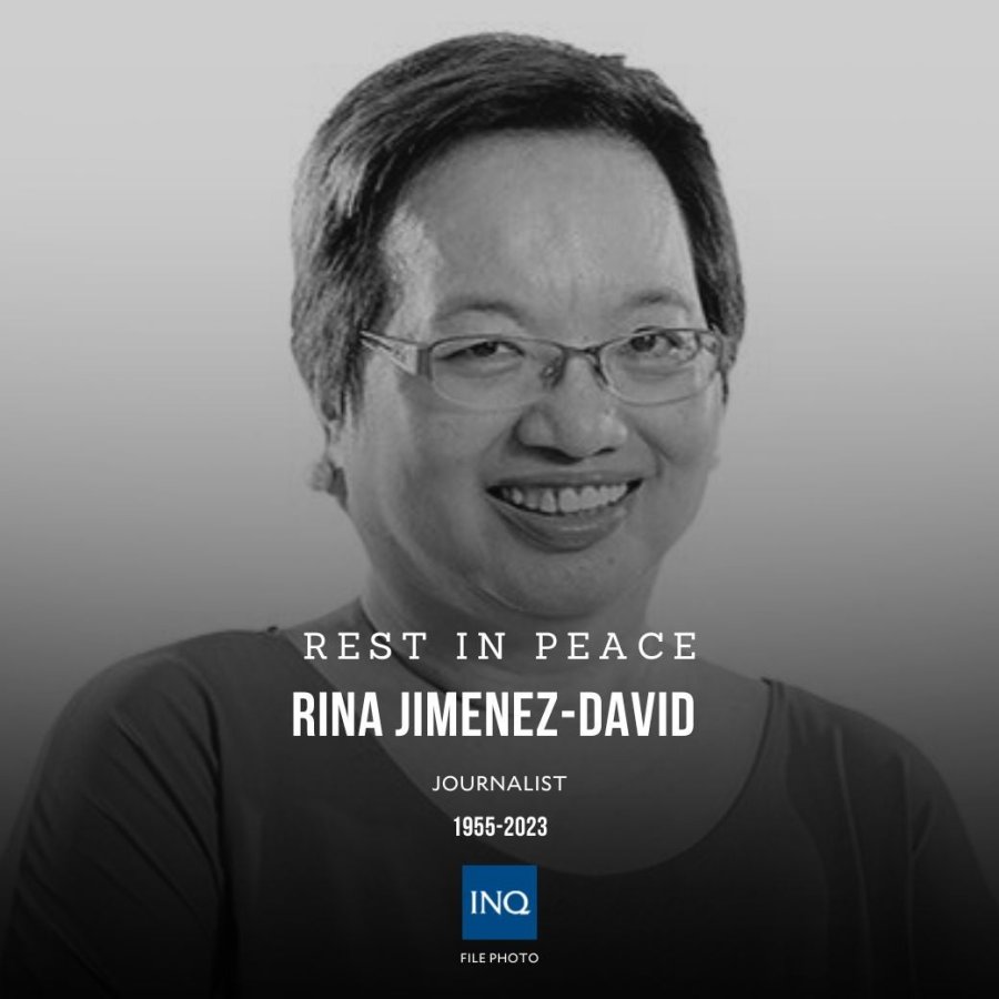 Revered Inquirer columnist, women’s rights fighter Rina Jimenez-David dies - Asia News ...