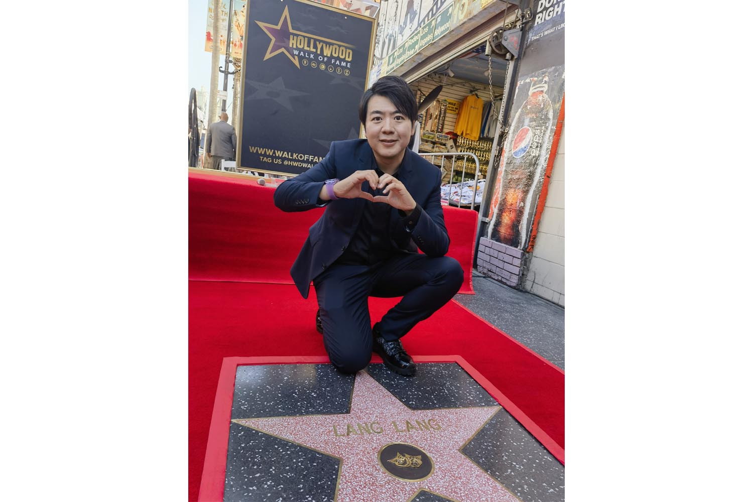 World-renowned Chinese classical pianist Lang Lang joins Hollywood Walk ...