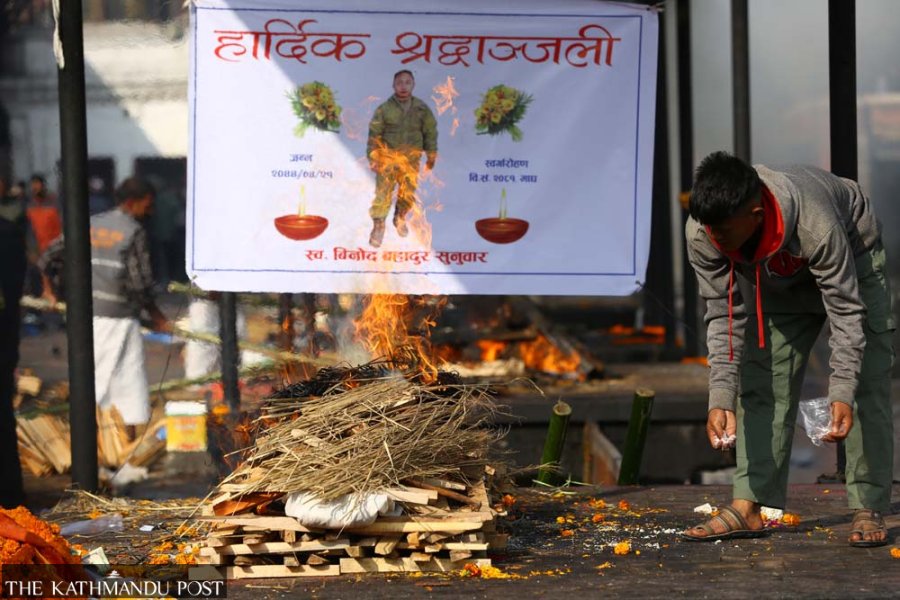 Family conducts symbolic cremation for Nepali soldier killed in Russian ...