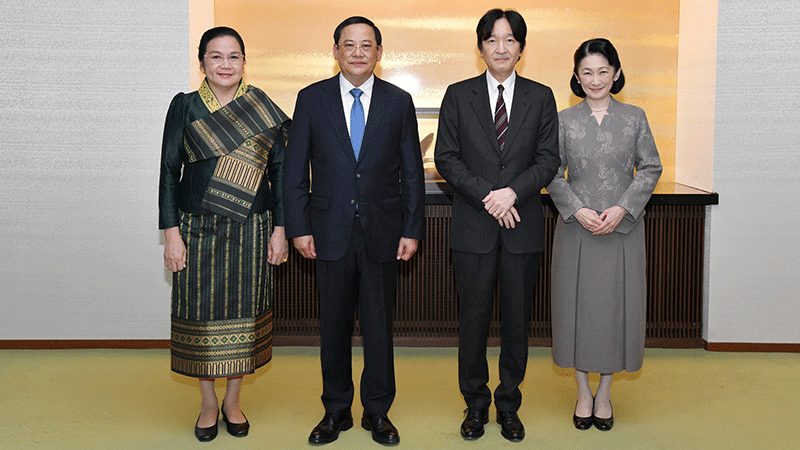 Lao PM meets with Japanese Crown Prince in Tokyo - Asia News ...