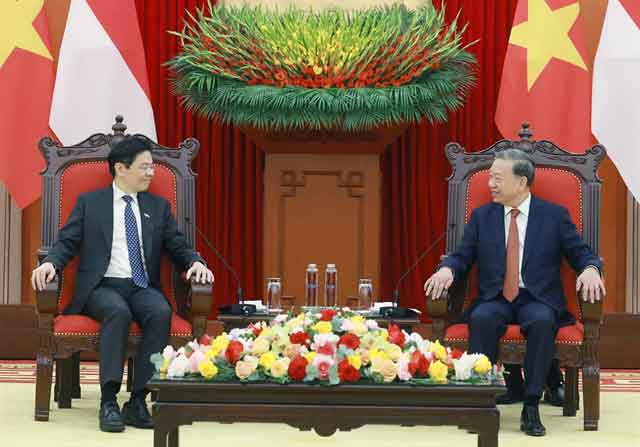 Vietnam Party chief calls for actions to implement Vietnam-Singapore Comprehensive Strategic ...