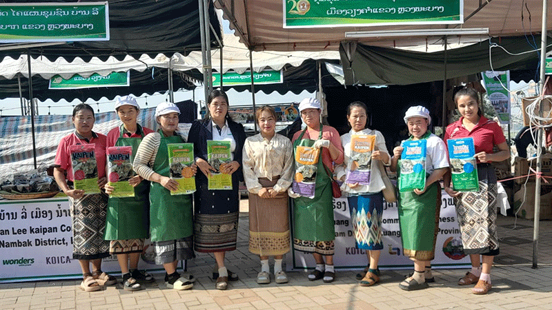 Kaipen producers make their mark at the Lao Food Festival 2025 - Asia ...