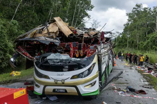 Tragic accident claims 15 lives, mostly students, in bus crash on ...