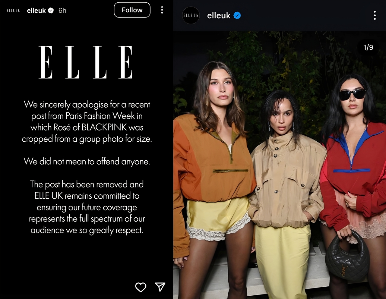 Elle UK apologizes for cropping Blackpink’s Rose from group photo - Asia News NetworkAsia News ...