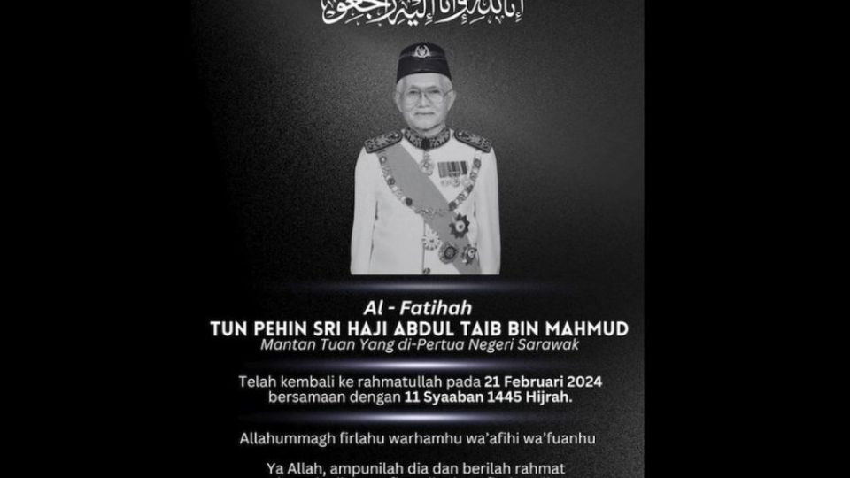 Former Sarawak governor Taib Mahmud passes away - Asia News NetworkAsia News Network