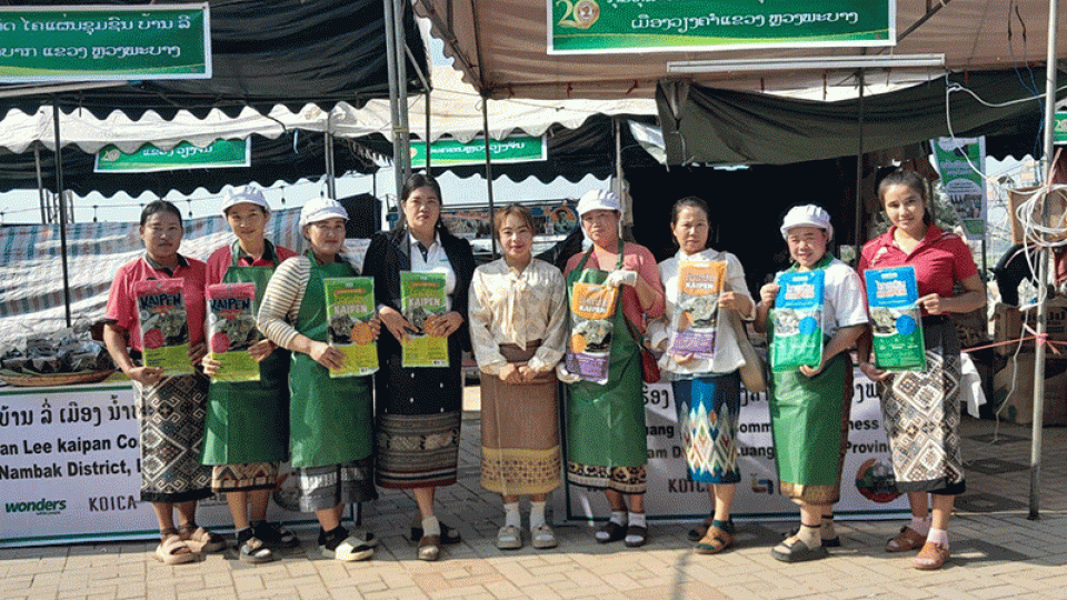 Kaipen producers make their mark at the Lao Food Festival 2025 - Asia ...